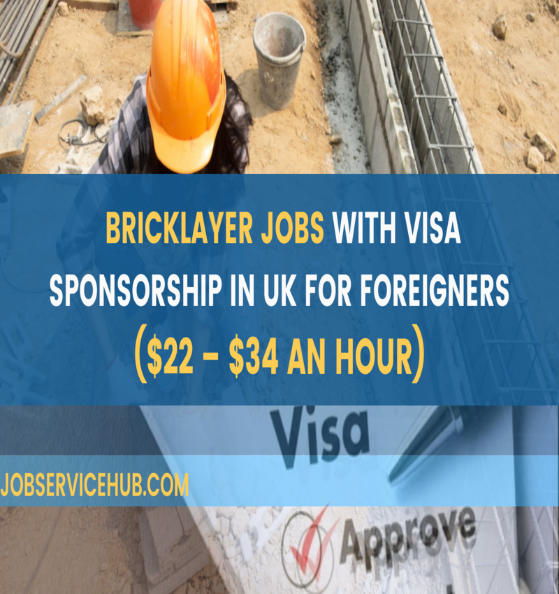 Bricklayer Jobs with Visa Sponsorship in UK for Foreigners - June 2026