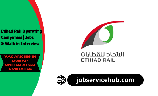 Train Operators | Etihad Rail Vacancies - June 2026