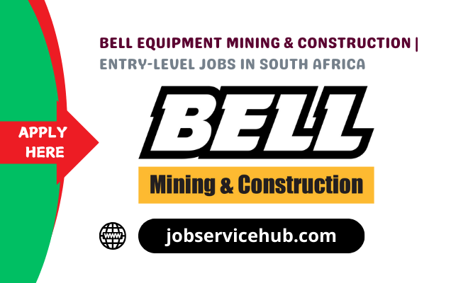 Bell Equipment Vacancies: No Experience Jobs South Africa - June 2026